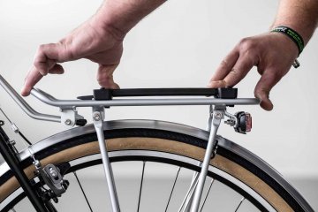 Gepäckträger und Fahrradtaschen