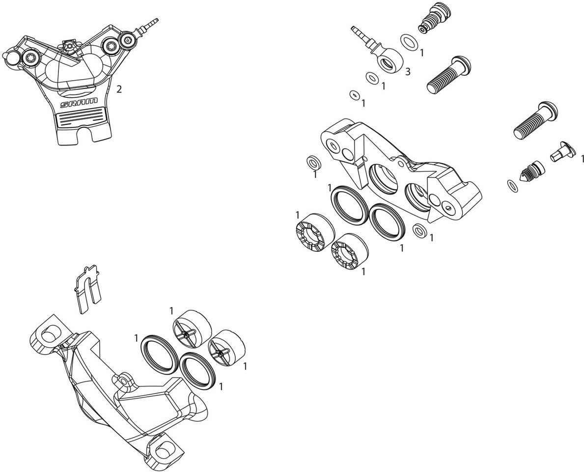 SRAM Code RSC (A1) Brake Caliper Parts | bike-components