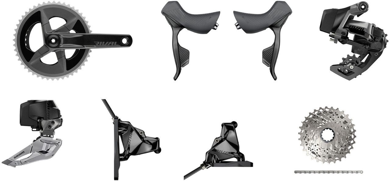 SRAM Rival eTap AXS HRD FM 2x12-speed 35-48 Groupset | bike-components