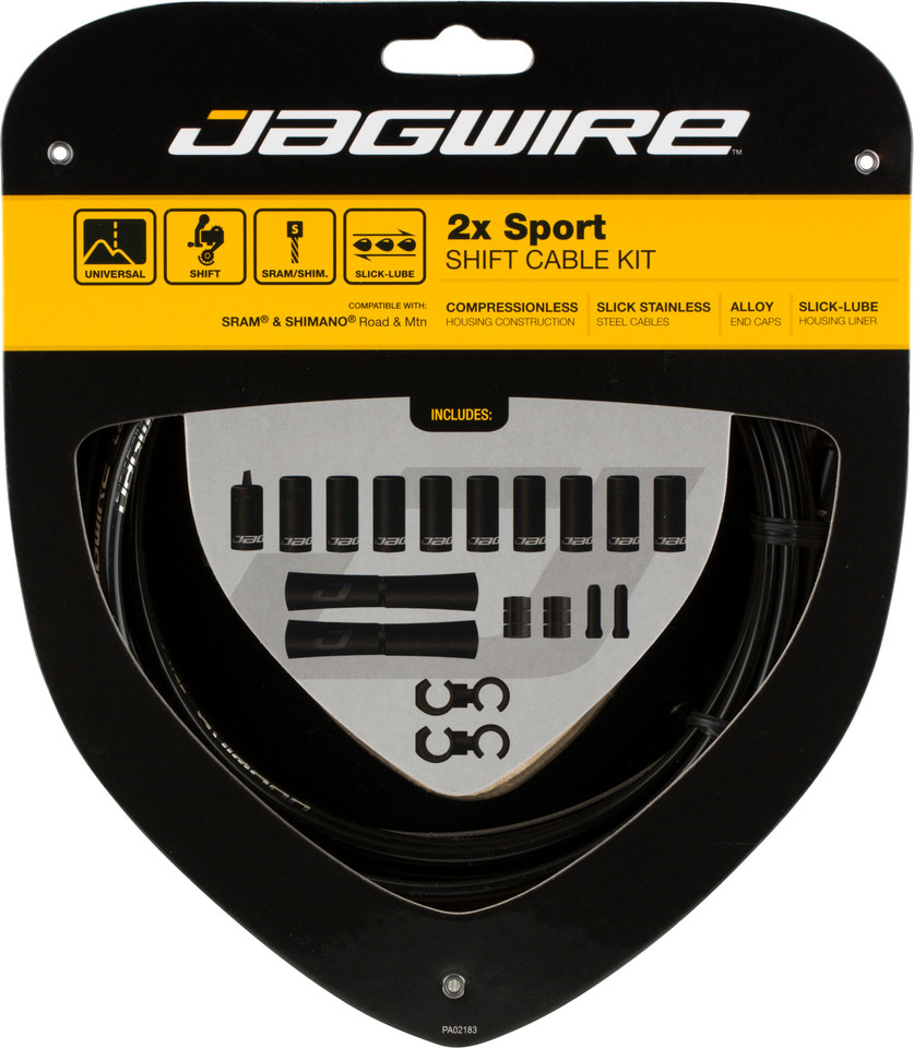 Jagwire 2X Sport Shifter Cable Set for MTB, Road & more | bike-components