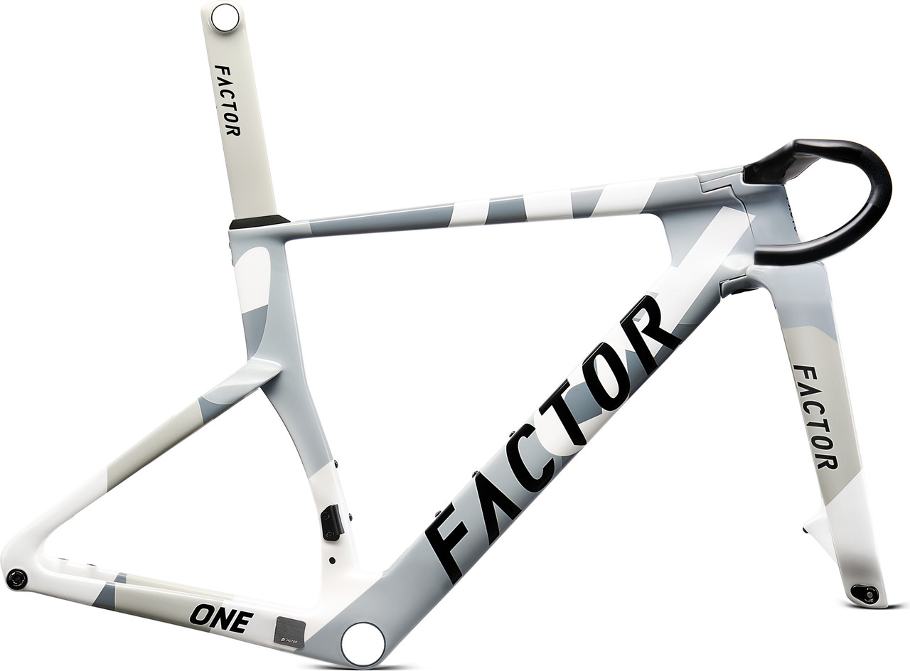 Factor ONE Nimbus Grey Disc Carbon SRAM 28" Rahmenkit - bike-components
