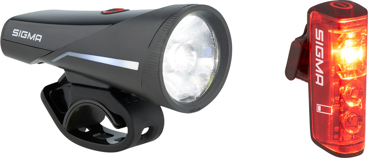 Sigma Aura 100 Frontlicht + Blaze Link Rücklicht LED Set mit StVZO ...