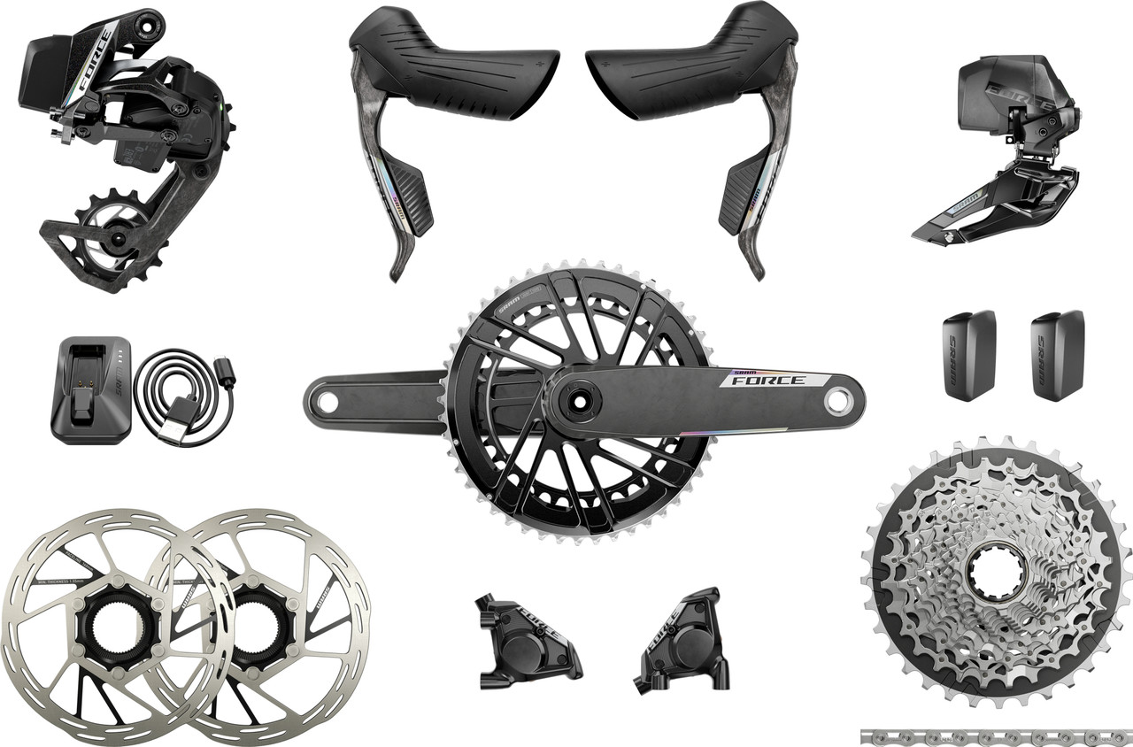 SRAM Force E1 AXS HRD FM Gruppe 2x12-fach 33-46 - bike-components