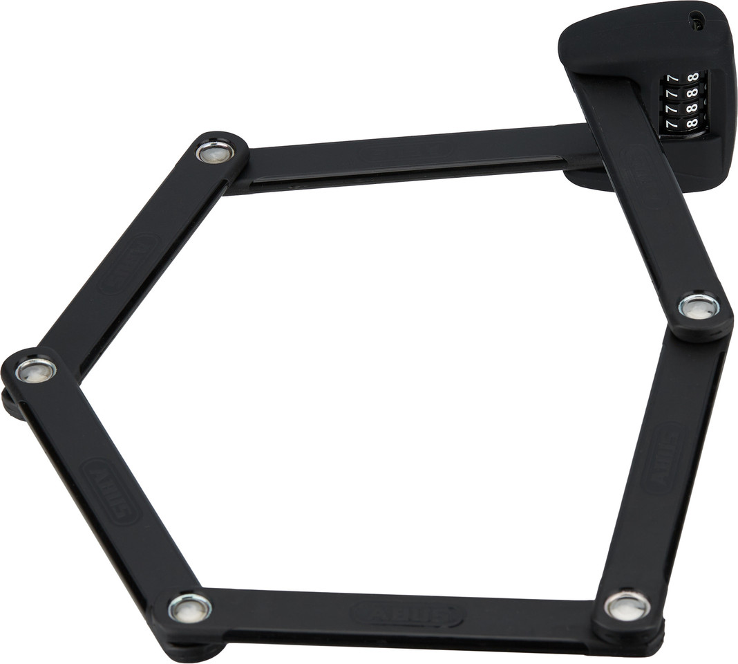 ABUS Bordo Combo 6000C Folding Lock w/ SH SF Saddle Bracket & Rain Cap ...