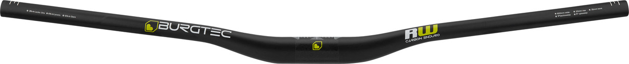 Burgtec Ride Wide Carbon Enduro 35 20 mm Riser Handlebars - bike-components