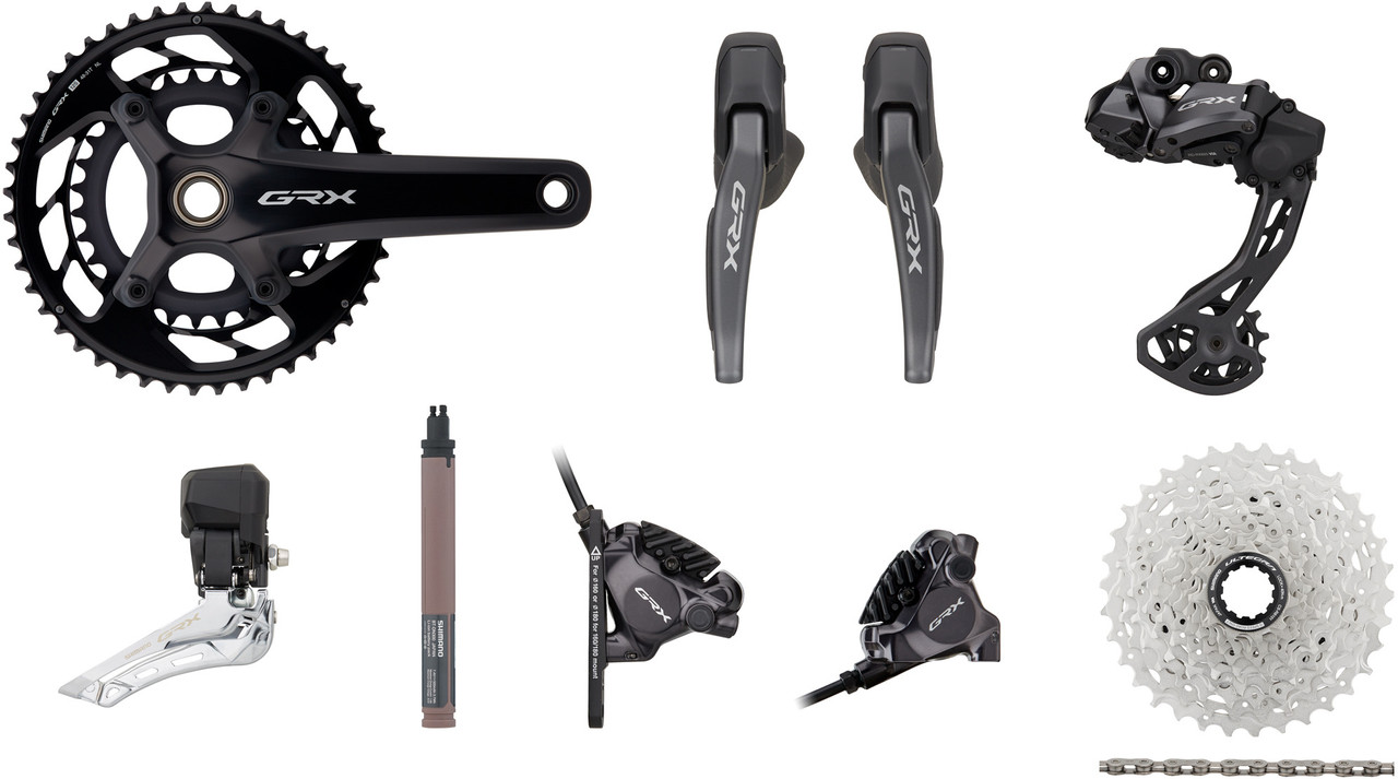 Shimano GRX Di2 RX825 2x12 groupset for gravel | bike-components