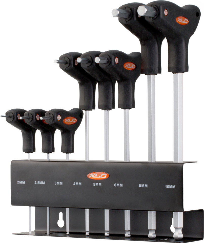 XLC T-Shape TO-S32 Hex Tools Set - 8-piece, versatile! | bike-components