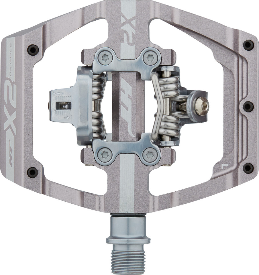 HT DH RACE X2 Clipless Pedals: Ultra-thin, robust aluminum pedals for ...