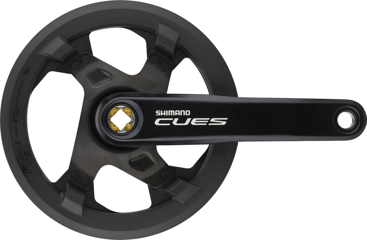Shimano CUES FC-U4000-1 Square Crankset with Chain Guard | bike-components