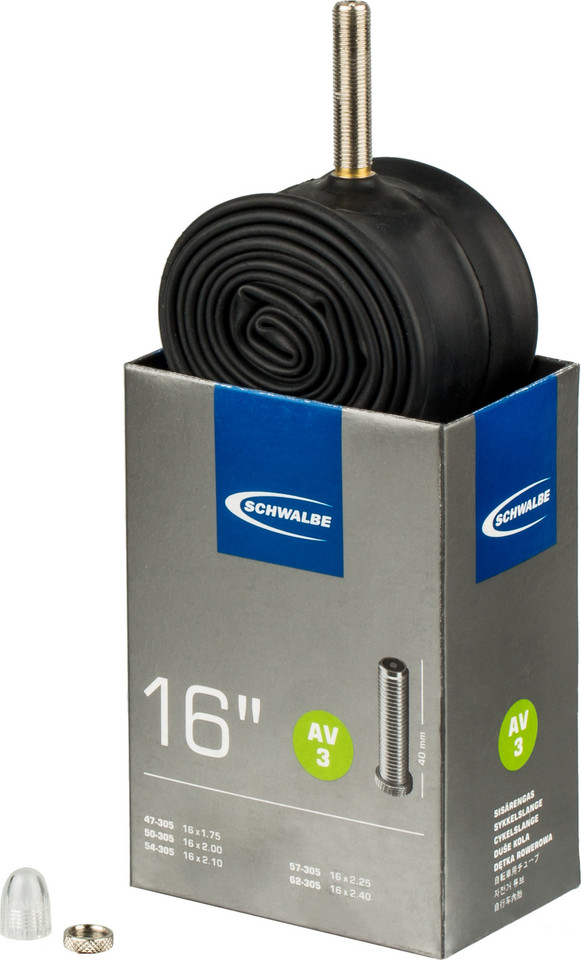 Schwalbe Inner Tube No. 3 for 16" - High-quality AV, DV, SV | bike ...