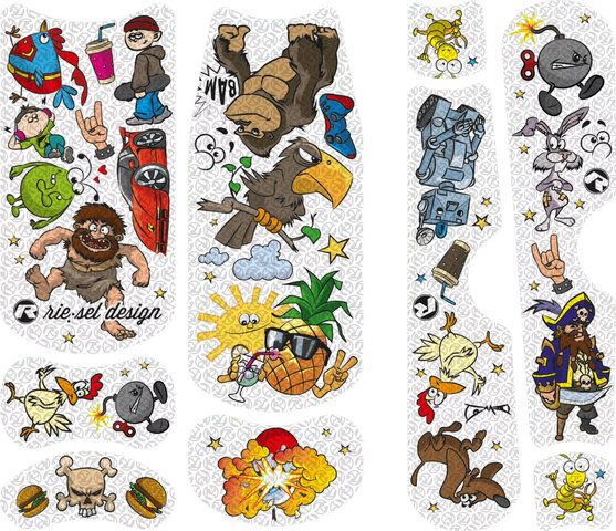 rie:sel design kids:tape Frame Protection Sticker Set - bike-components