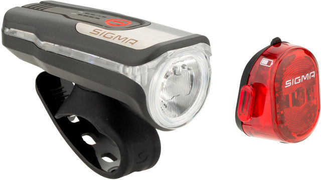 Sigma Aura 80 Frontlicht + Nugget II Rücklicht LED Beleuchtungsset m ...