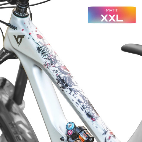 Unleazhed XXL Trash Polka Japan Color Rahmenschutzfolie - bike-components